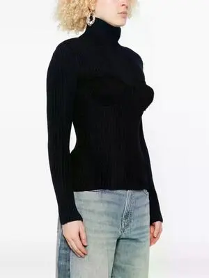 JEAN PAUL GAULTIER Merino Wool-blend Top