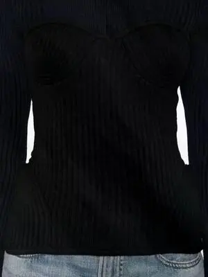 JEAN PAUL GAULTIER Merino Wool-blend Top