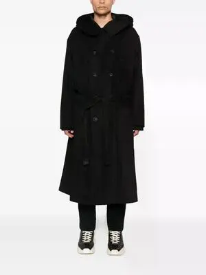 Y3 Hooded Double-breasted Coat