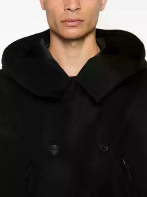 Y3 Hooded Double-breasted Coat