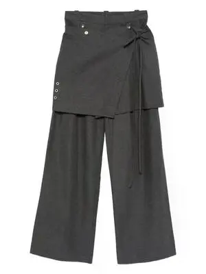 ALOHAS Wrap-front Trousers