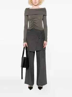 ALOHAS Wrap-front Trousers