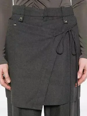 ALOHAS Wrap-front Trousers