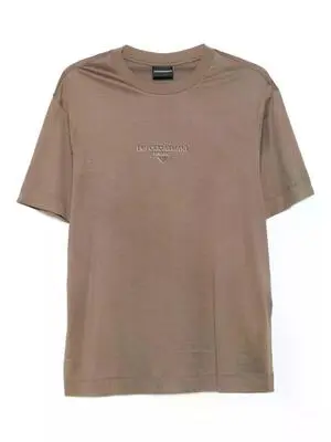 Emporio Armani Logo-embroidered T-shirt