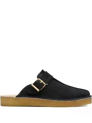 Clarks Trek Mules - Black