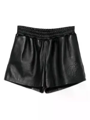 Philipp Plein Leather Shorts