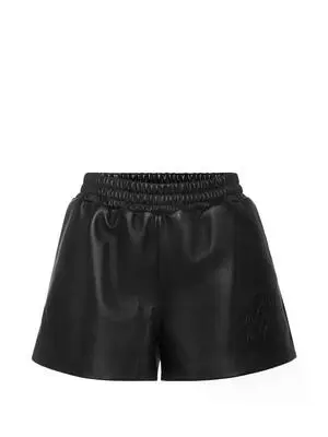 Philipp Plein Leather Shorts