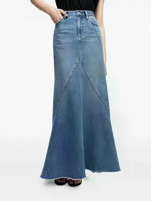 HEY JOANIE Panelled Denim Maxi Skirt