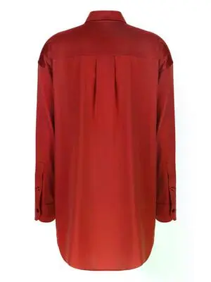 TOM FORD Long-sleeve Silk Shirt - Red