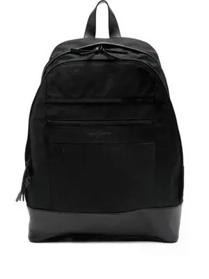 Saint Laurent Medium City Logo-appliqué Backpack - Black