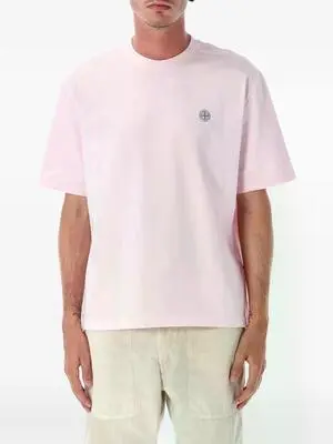 Stone Island Logo-patch T-shirt - Pink