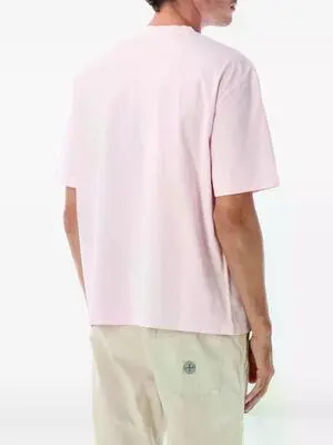 Stone Island Logo-patch T-shirt - Pink