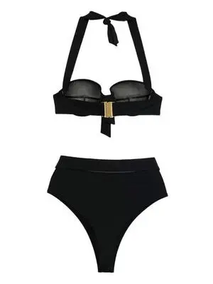 Balmain Halterneck Belted Bikini