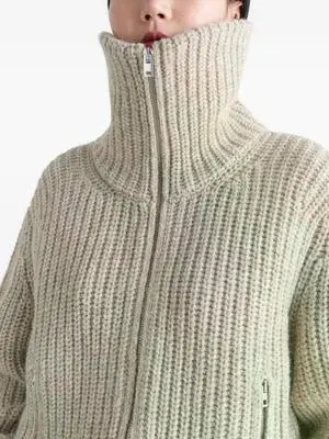 LEMAIRE Ribbed High-neck Zip Cardigan