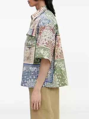 Rhude Patchwork Shirt - Neutrals