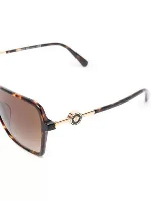 Versace Medusa-embellished Square Sunglasses