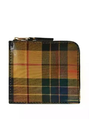 Comme Des Garçons Plaid-pattern Wallet