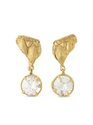 LOVENESS LEE Tota Sapphire Drop Earrings - Gold