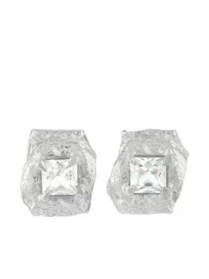 LOVENESS LEE Deti Saphire Earrings - Silver