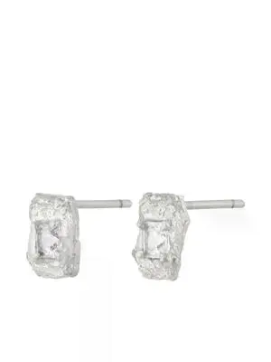 LOVENESS LEE Deti Saphire Earrings - Silver