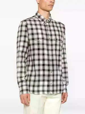 TOM FORD Checked Flap-pocket Western Shirt