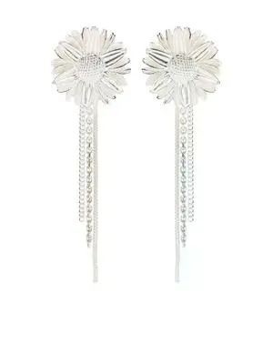 WOUTERS & HENDRIX Daisy-motif Drop Earrings - Silver