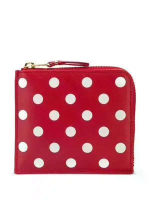 Comme Des Garçons Polka-dot L-zip Wallet