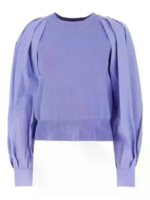 JUUN.J Pleated-sleeve Top
