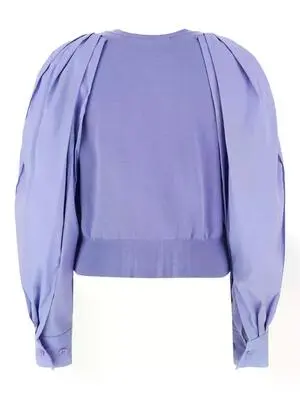 JUUN.J Pleated-sleeve Top