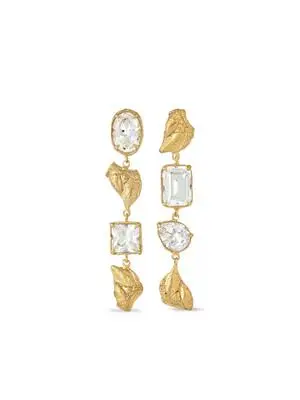 LOVENESS LEE Sami Crystal Earrings - Gold