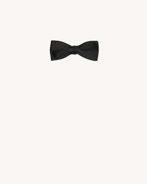 Saint Laurent Silk Bow Tie - Black