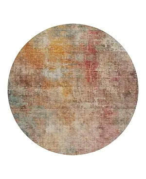 DALYN RUG COMPANY Dalyn Nouveau Nv21 Round Area Rug, 8' X 8' Tan/ Beige