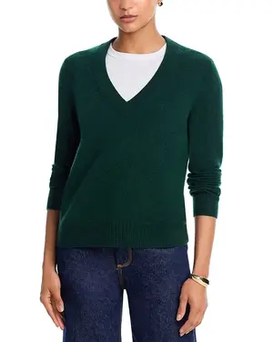 Aqua V Neck Knitwear For Women