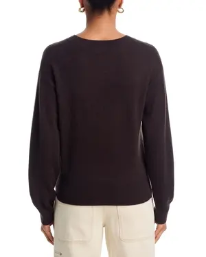 Aqua Cashmere Doodle Dog Crewneck Sweater