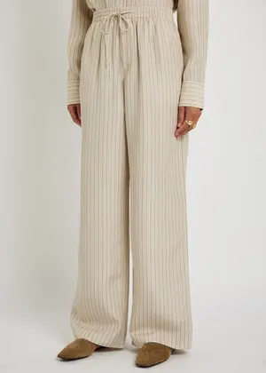 RÓHE Wide-leg Silk-chiffon Trousers