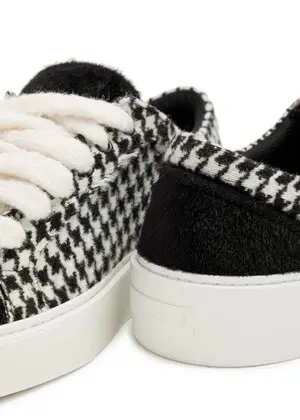 NUMERIS Signet Houndstooth Sneakers