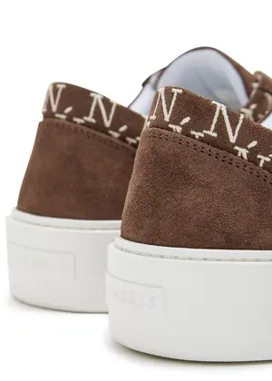 NUMERIS Signet Almond Suede Sneakers