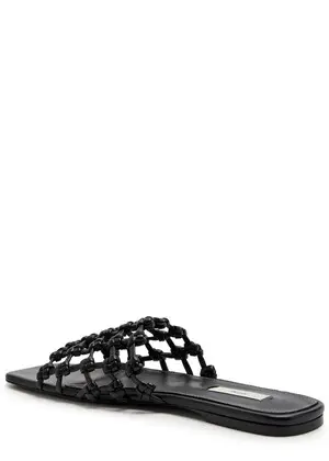 TOTEME Braided Leather Sliders