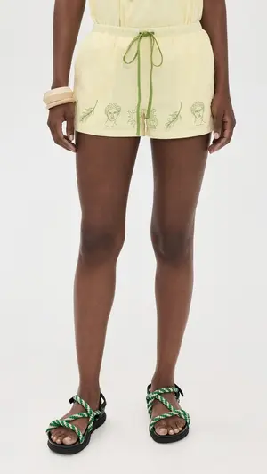 BAILEY ROSE Embroidered Shorts