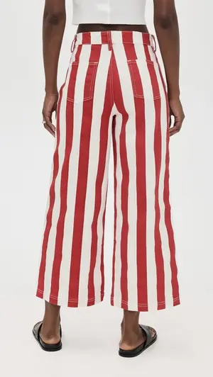 English Factory Striped Denim Jeans