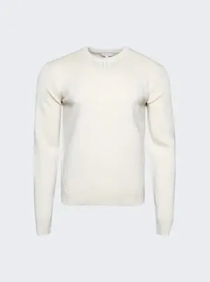 JW Anderson Cashmere Jumper With Jersey Detail - Beige