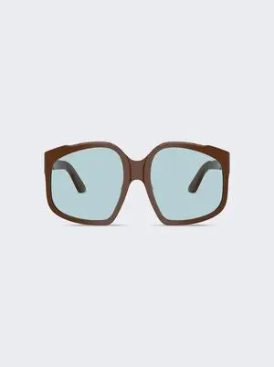 Miu Miu Oversized Square Sunglasses - Brown
