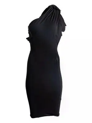 Rick Owens Draped One-shoulder Midi Dress