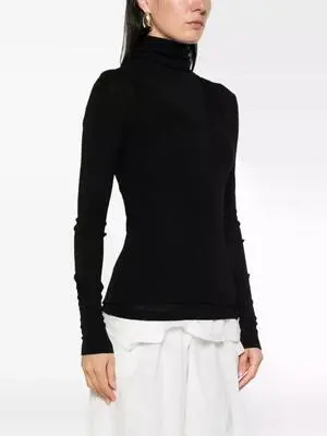 RÓHE Roll-neck Sweater - Black