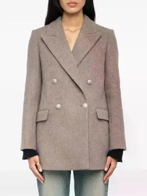 Zadig&Voltaire Miew Double-breasted Coat - Neutrals