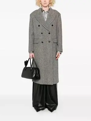 Ermanno Scervino Herringbone Double-breasted Coat