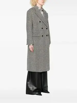 Ermanno Scervino Herringbone Double-breasted Coat