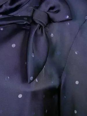 Emporio Armani Polka-dot Bow Blouse