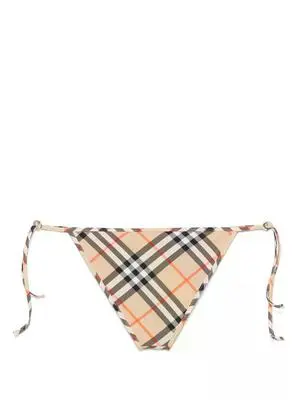 Burberry Check Bikini Bottoms - Neutrals