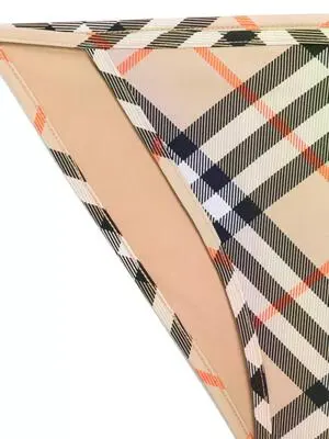 Burberry Check Bikini Bottoms - Neutrals